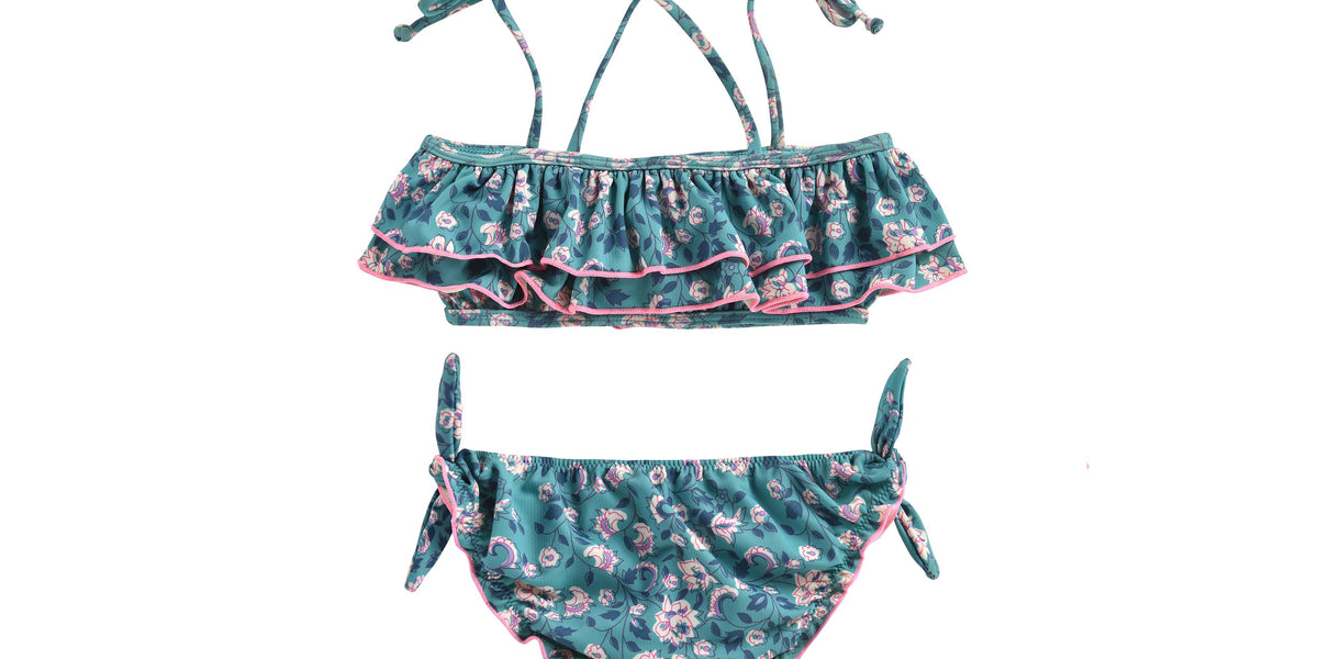 Bikini Zacata Emerald Flowers – Louise Misha